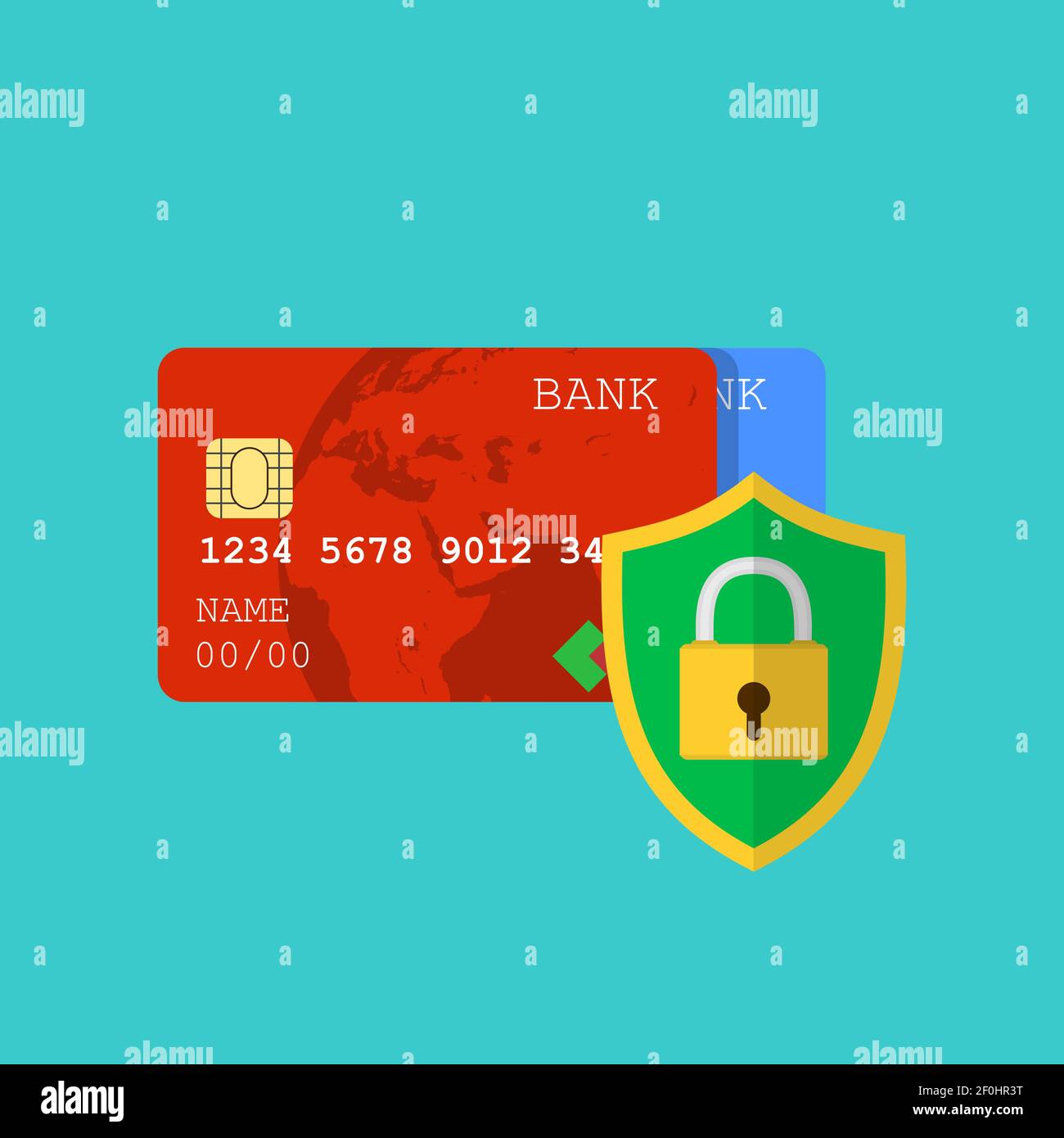 Secure credit card transaction Stock Vector Image & Art - Alamy