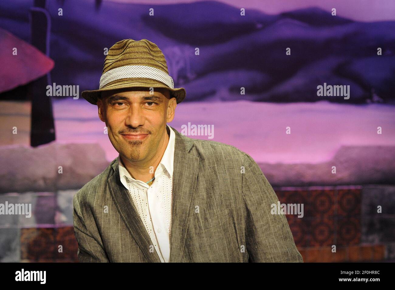 Playwright Nilo Cruz poses on the set of his latest work "The Color of ...