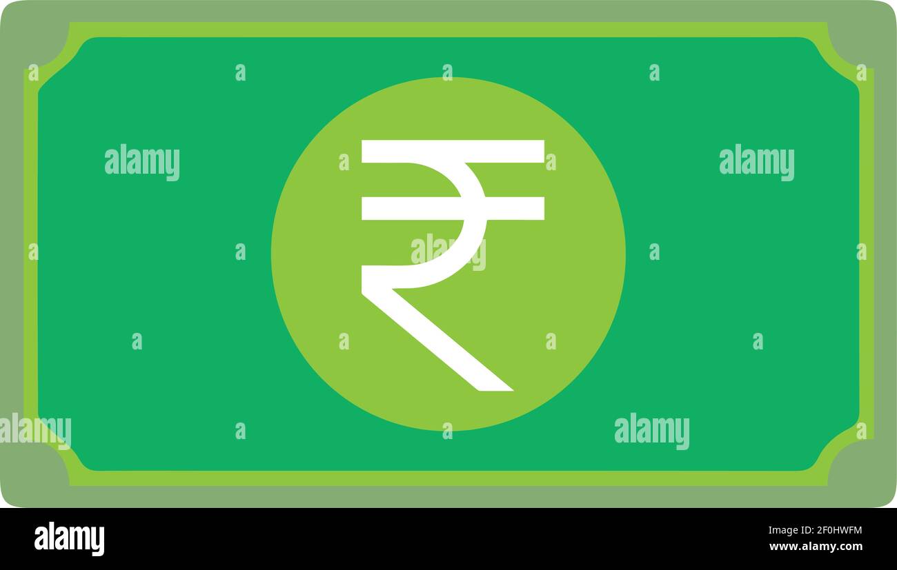 Indian rupee currency note sign Stock Vector Images - Alamy