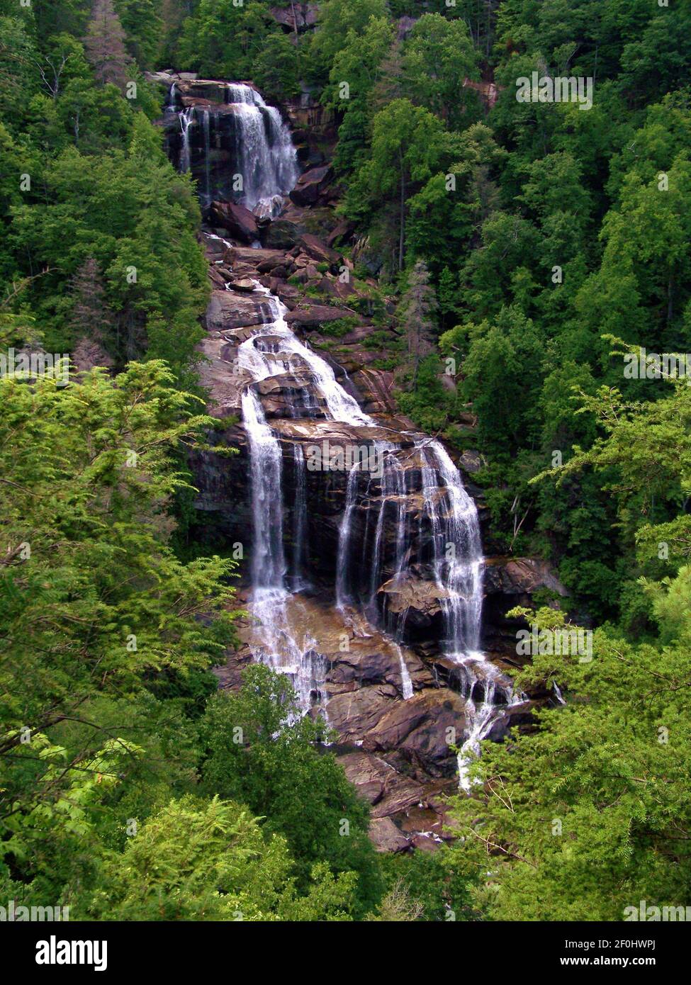 Whitewater Falls, near Sapphire in Transylvania County, North Carolina ...