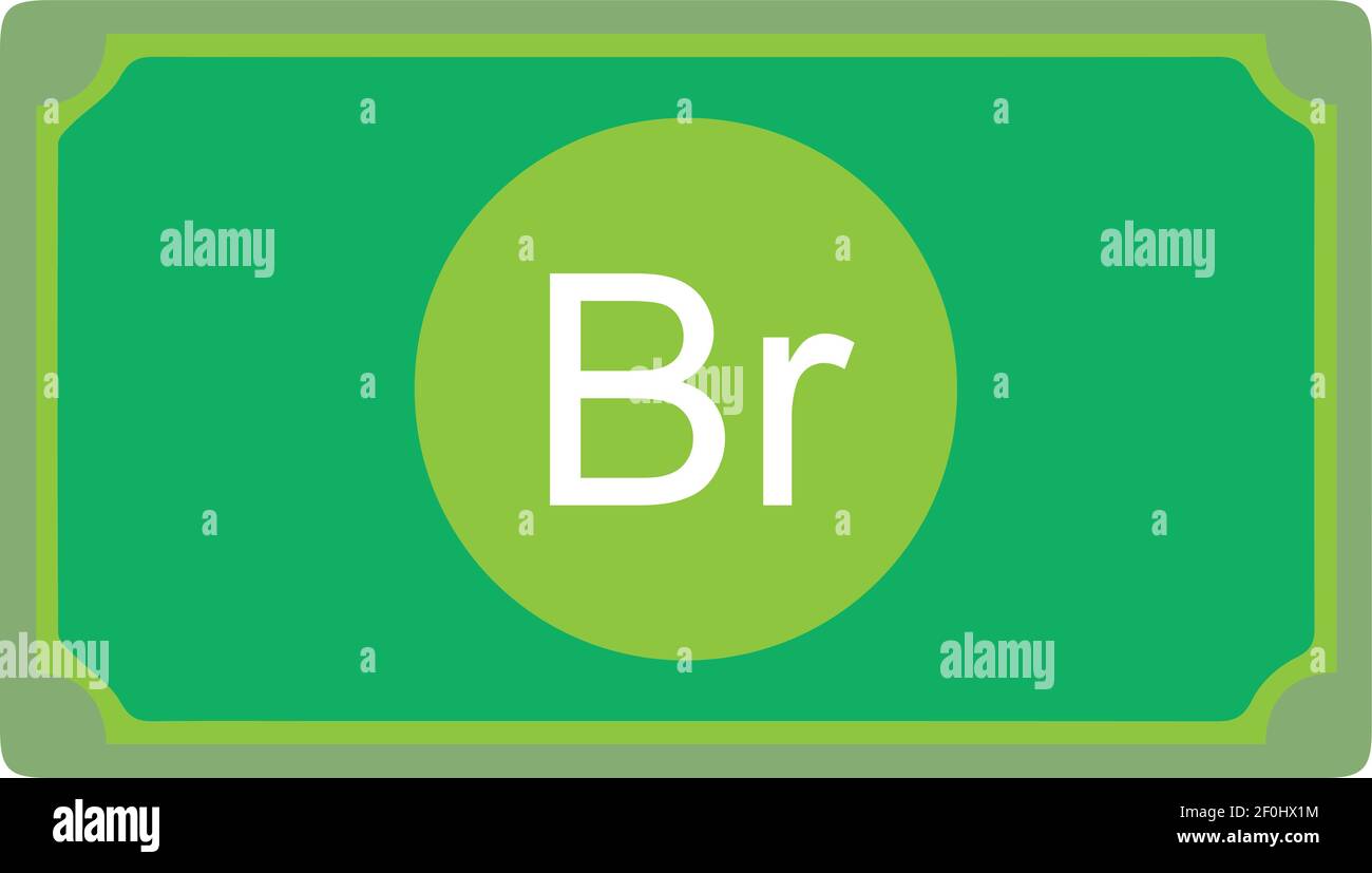 Belarus Ruble currency Sign Green Note icon Vector for mobile apps and ...