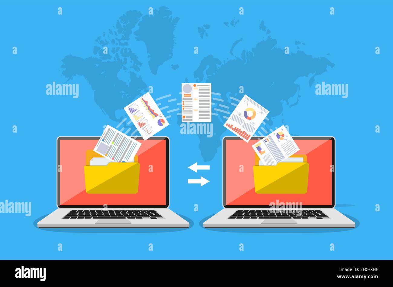 Data migration transfer Stock Vector Images - Alamy