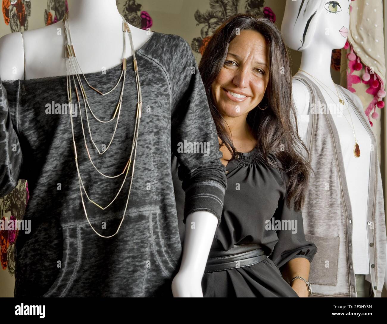 Clothes designer Maria Lopez, the creator of Irvine, Calif.-based 2627 ...