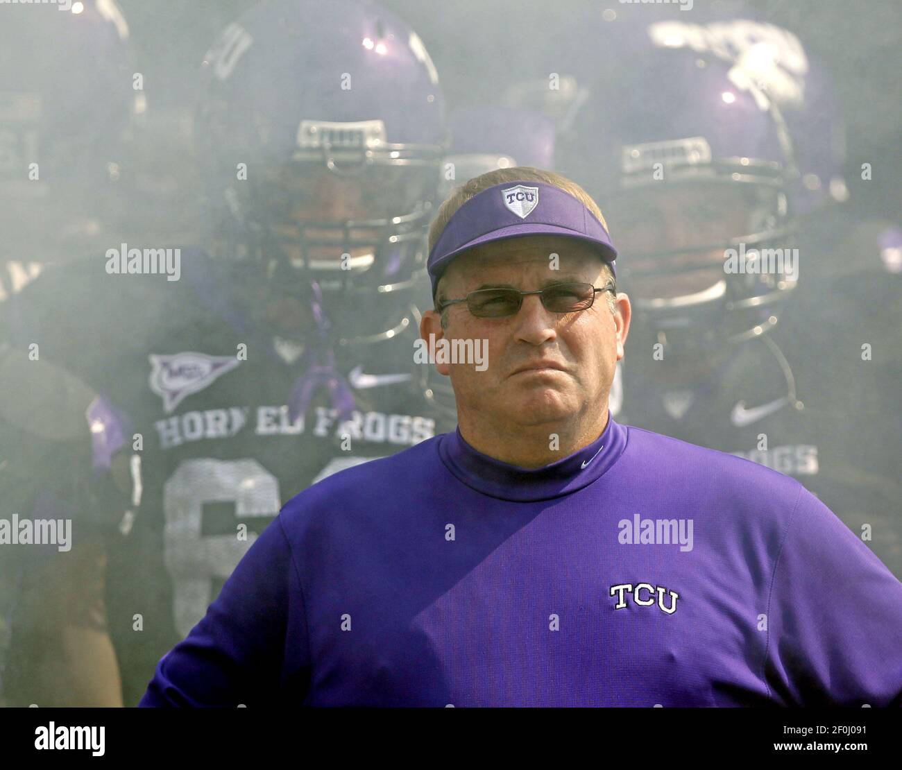 Texas Christian head coach Gary Patterson faced Baylor during a college ...
