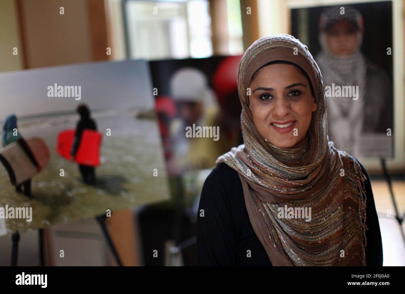 Photojournalist and author Sadaf Syed in her Willowbrook, Illinois ...