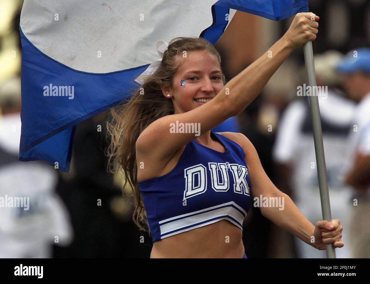 Duke cheerleaders were busy during a 54-48 loss to Wake Forest at ...