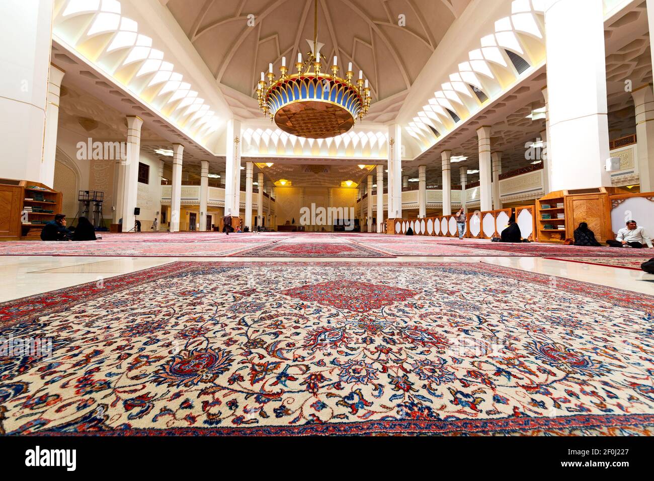 In iran inside the old antique mosque Stock Photo - Alamy
