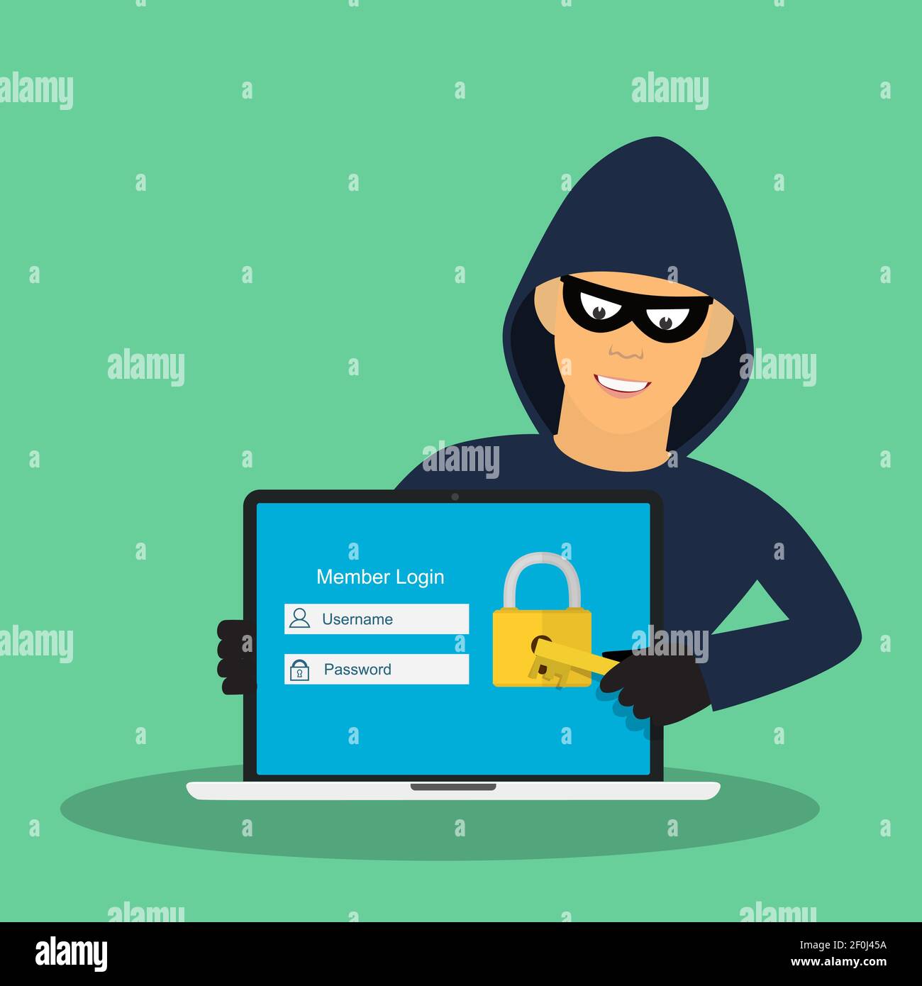 Hacking network Stock Vector Images - Alamy