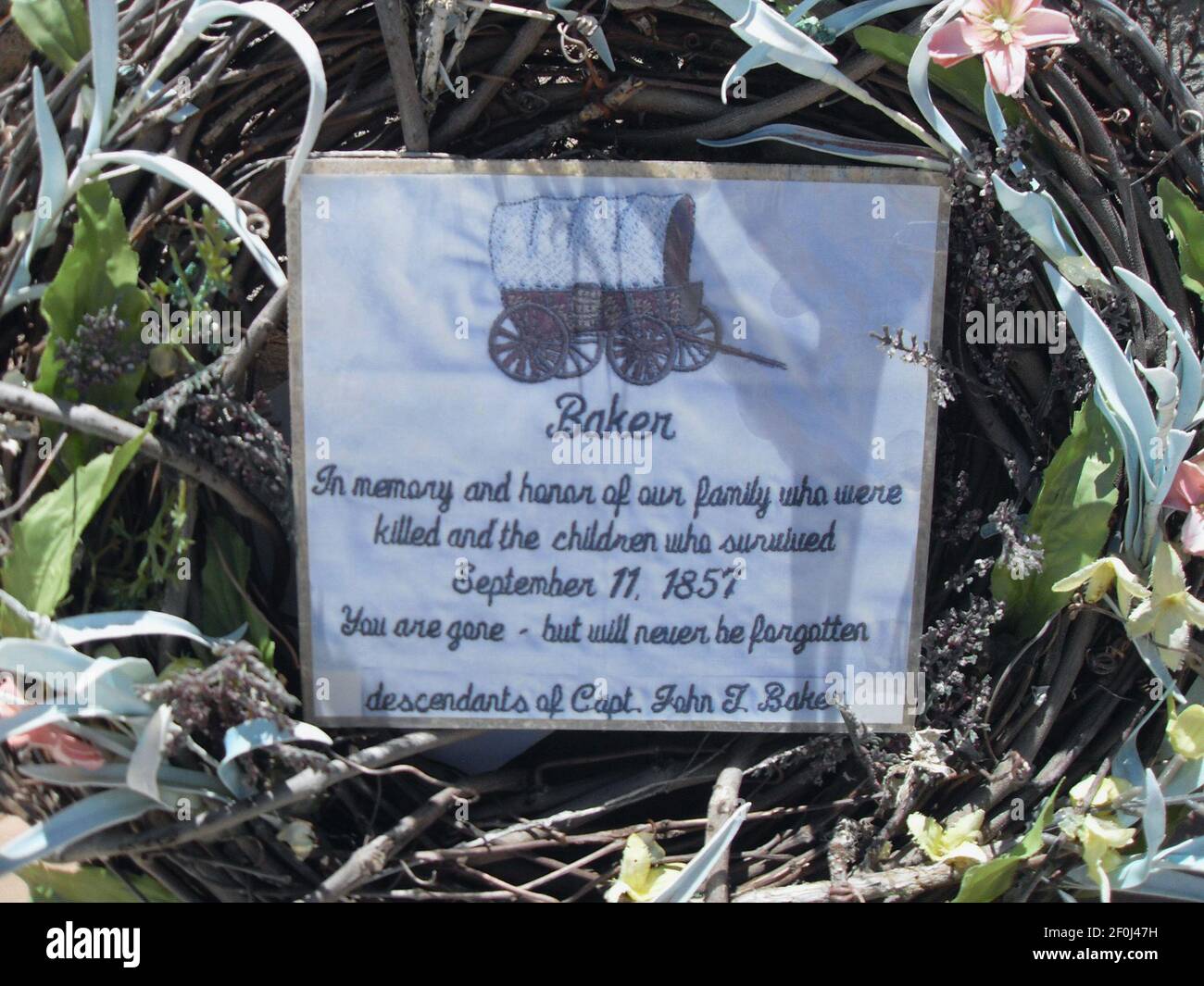 Descendants of Capt. John T. Baker placed a wreath and remembrance at ...