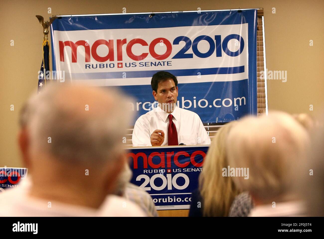 Marco Rubio, Republican U.S. Senate candidate in Florida, speaks at a ...