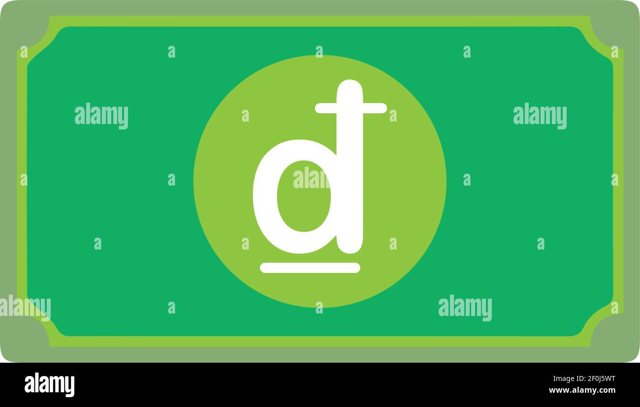 Vietnamese dong currency note sign Stock Vector Images - Alamy