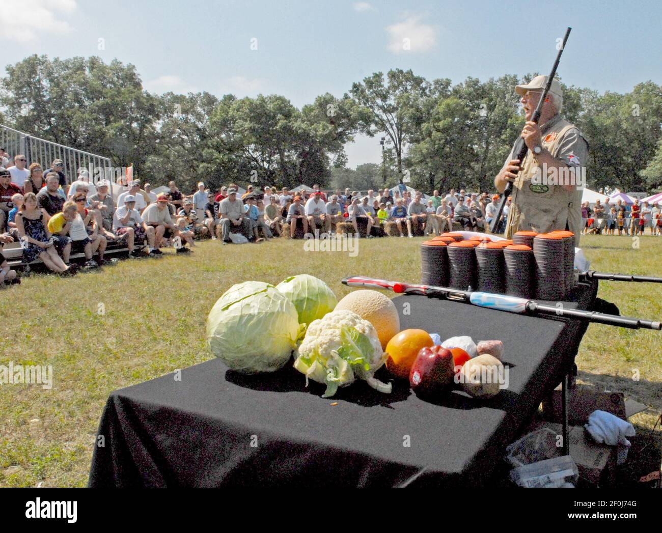 Tom Knapp used a variety of props at his Game Fair show in Anoka ...