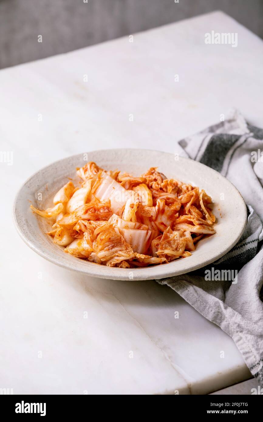 Korean fermented kimchi cabbage Stock Photo - Alamy