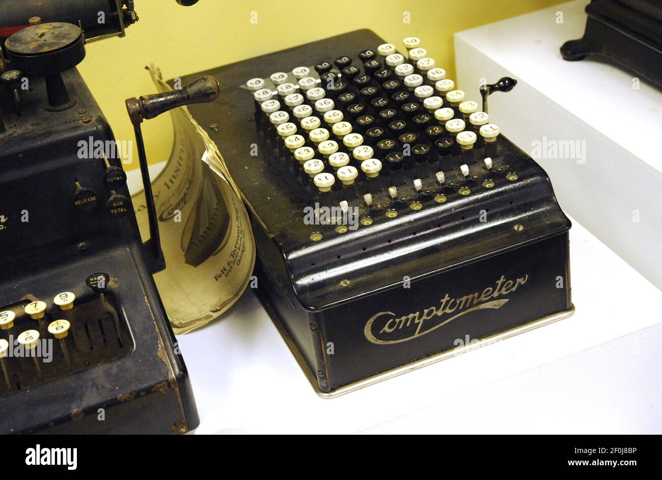 The Comptometer, an adding and calculating machine from the early 1900s ...