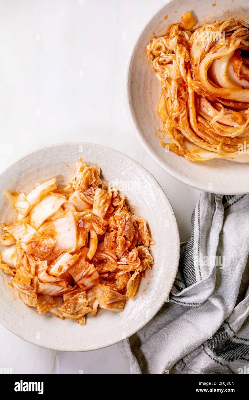 Korean fermented kimchi cabbage Stock Photo - Alamy