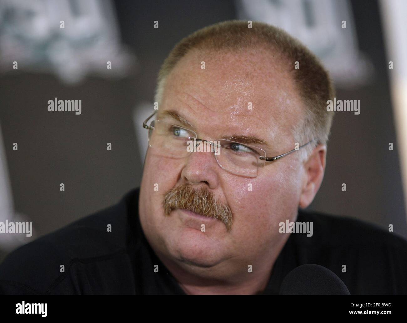 Philadelphia Eagles head coach Andy Reid addresses the media before the ...