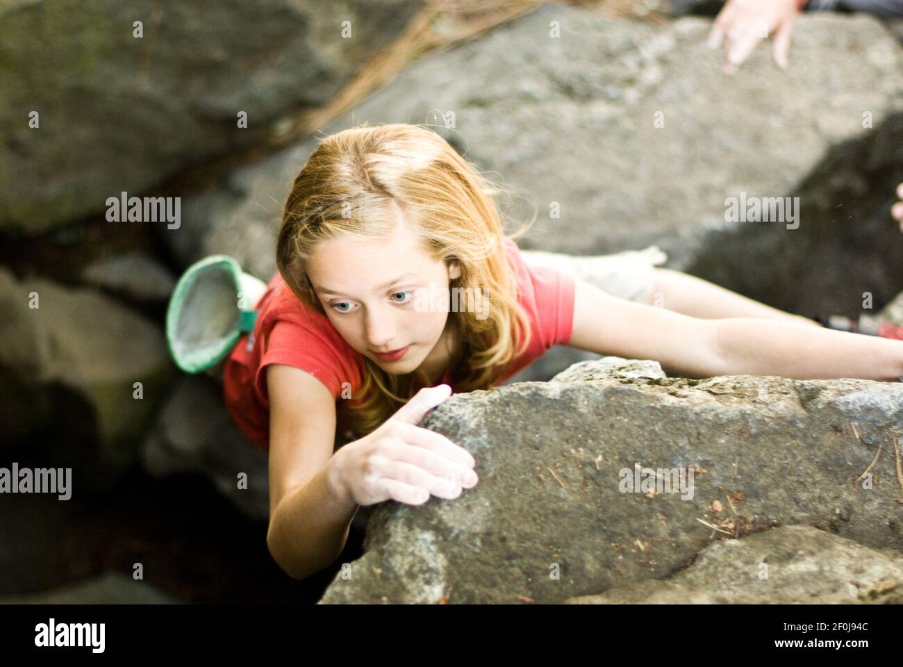 Grace Kane, 10, of Fresno, Calif., has been rock climbing since she was ...