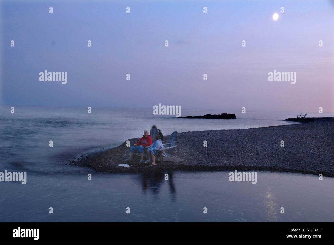 Nightly bonfires draw families to the beachfront at Lutsen Lodge and ...