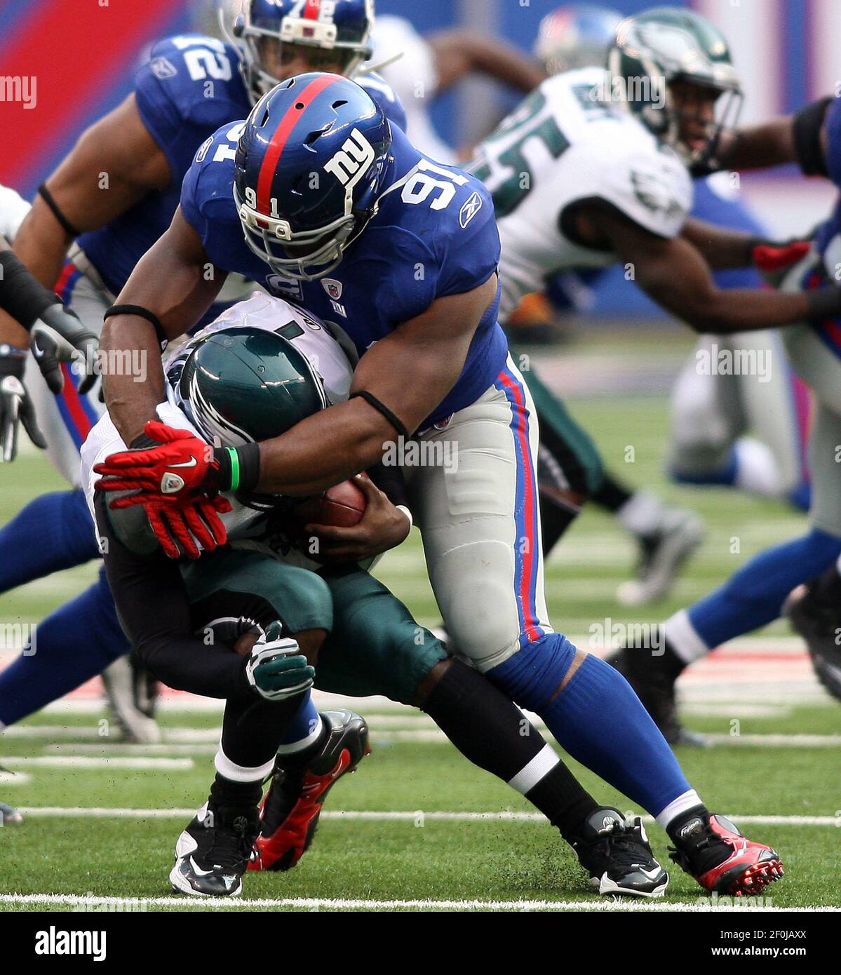Justin Tuck Sack