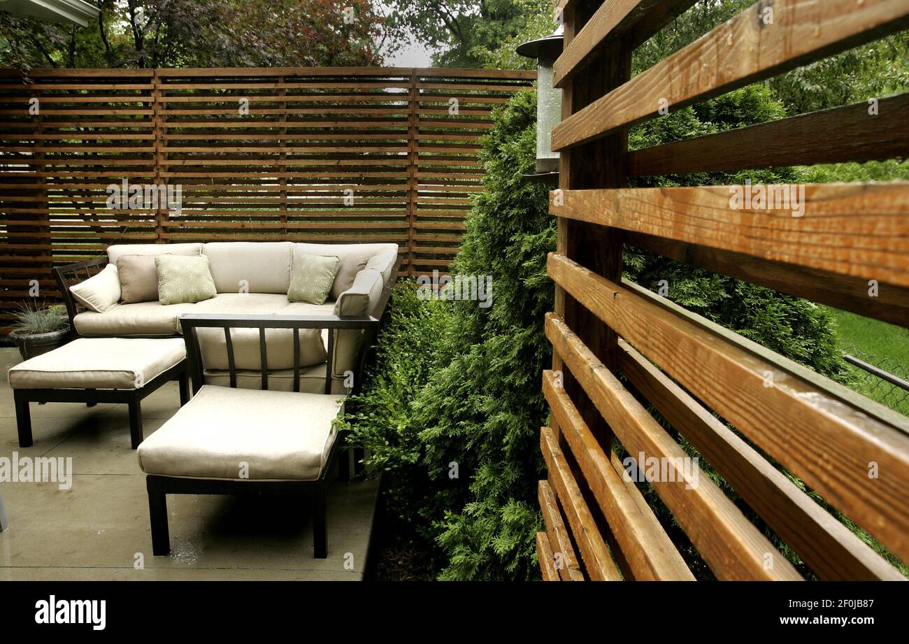 Fence designed and built by interior designer Amy Funk, of Prairie ...