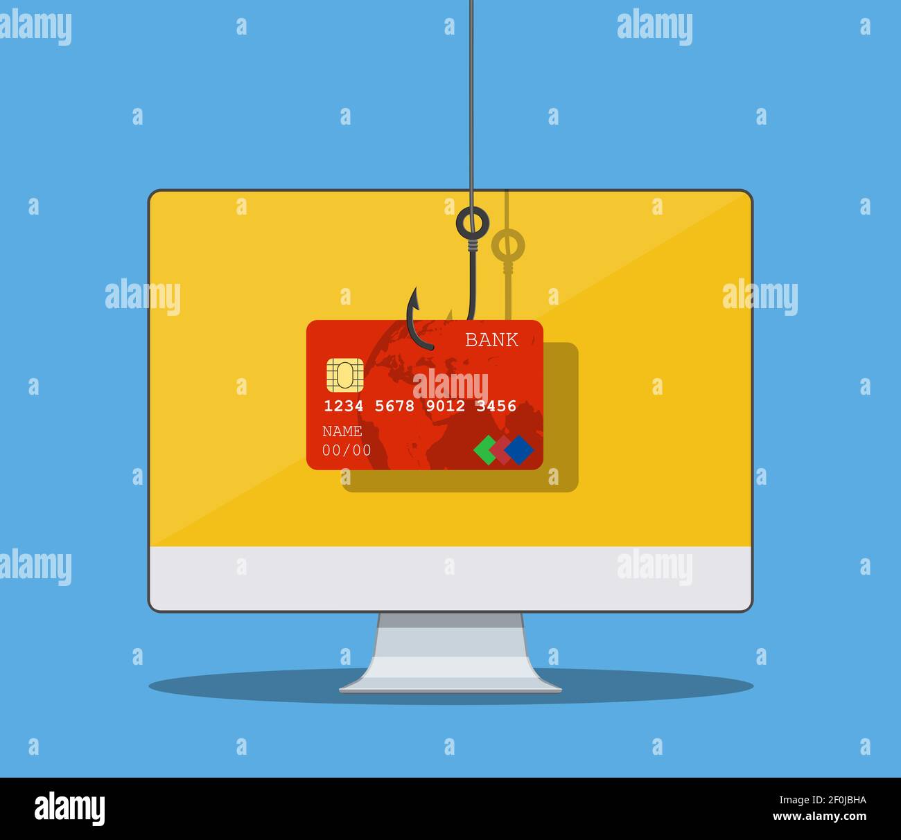 Internet phishing and hacking attack concept Stock Vector Image & Art ...