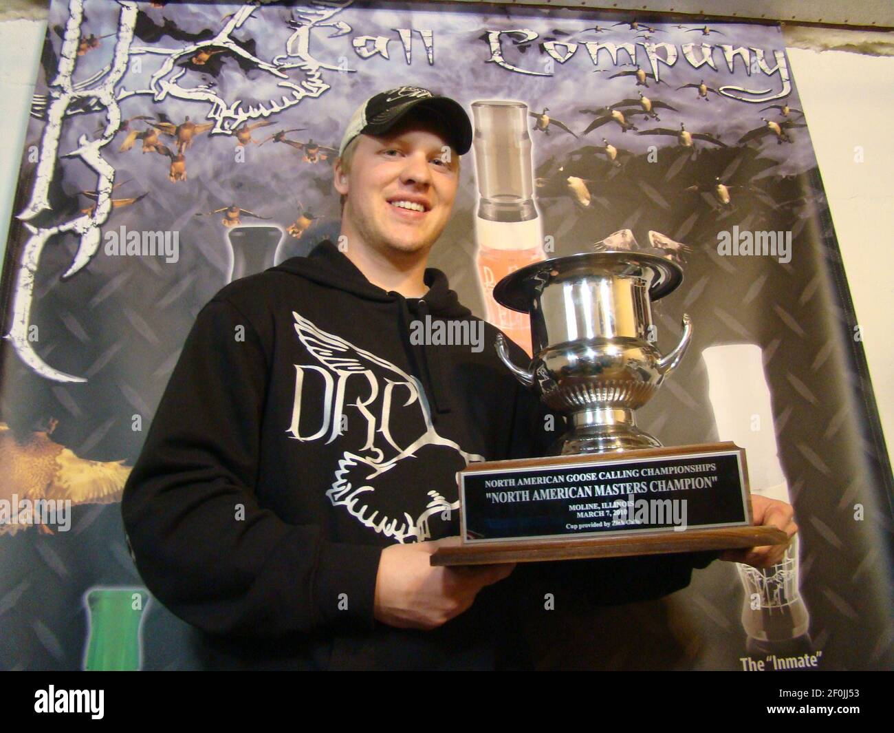 Cory Loeffler of Thief River Falls, Minnesota, shows off his trophy for ...