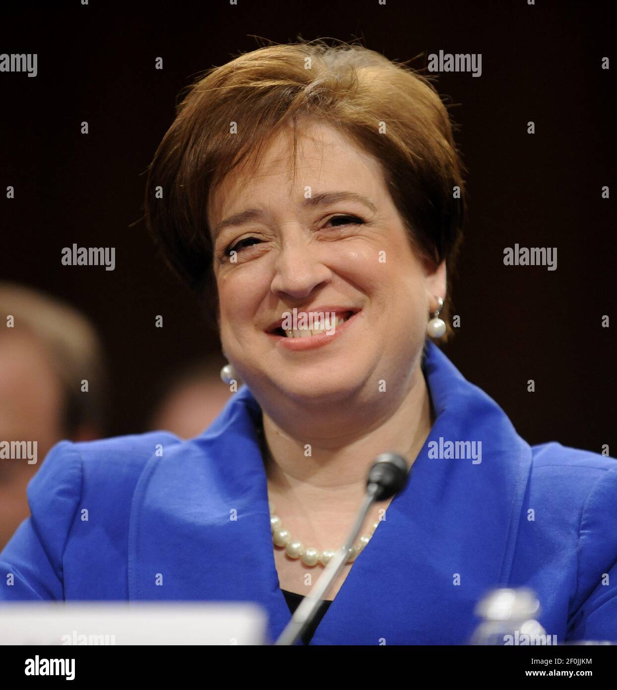 U.S. Solicitor General Elena Kagan listens during the Senate Judiciary ...