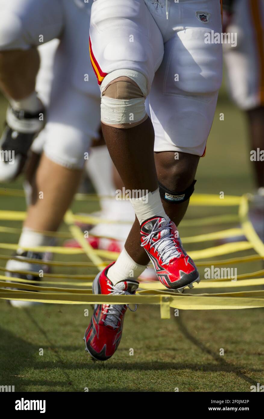 Kansas City Chiefs running back Thomas Jones (20) practices footwork ...