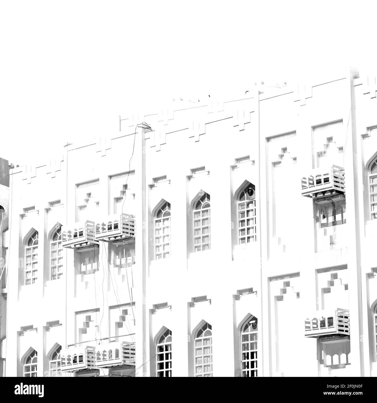 In oman new house brick building Stock Photo - Alamy