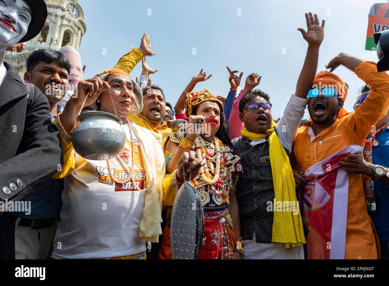 Bjp mass supporters hi-res stock photography and images - Alamy