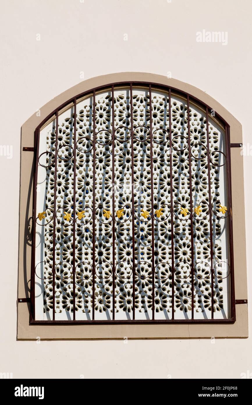 In oman the old ornate window Stock Photo - Alamy