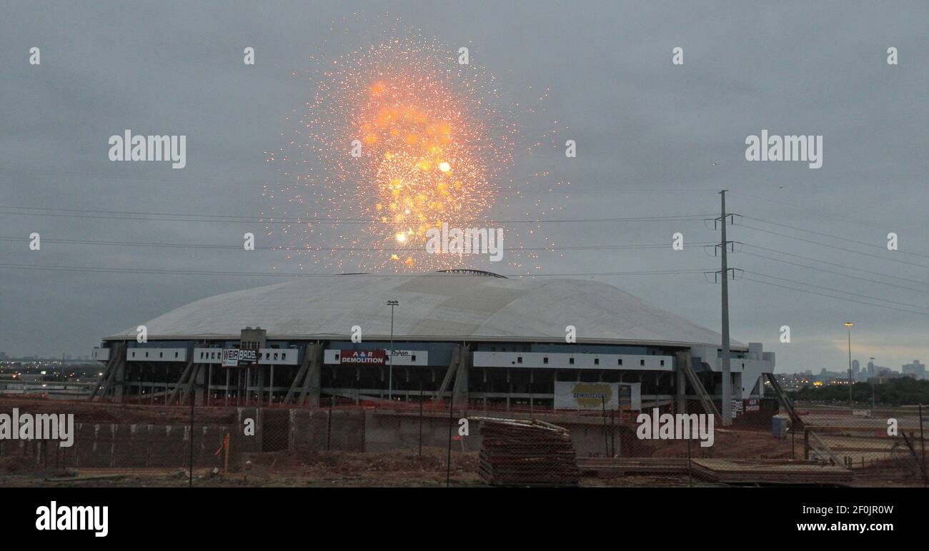 The demolition of Texas Stadium was triggered by 55 detonations -- each ...