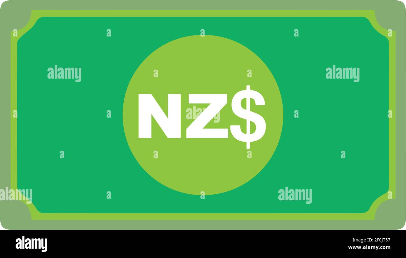 New zealand dollar currency note sign Stock Vector Images - Alamy