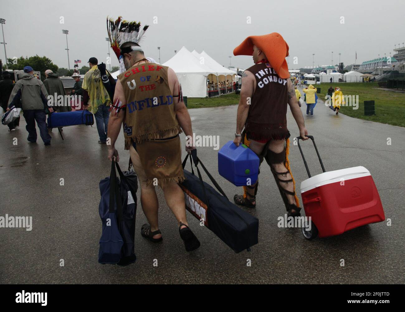 Josh Cunningham and Jesse Maund arrived at the infield for the 136th ...