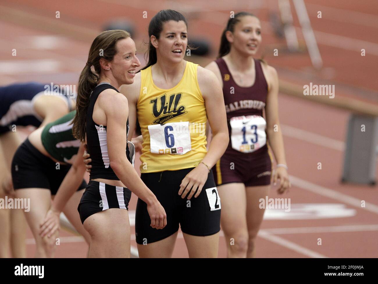 Indiana University's Maddy Outman, left, and Millersville's Michele ...