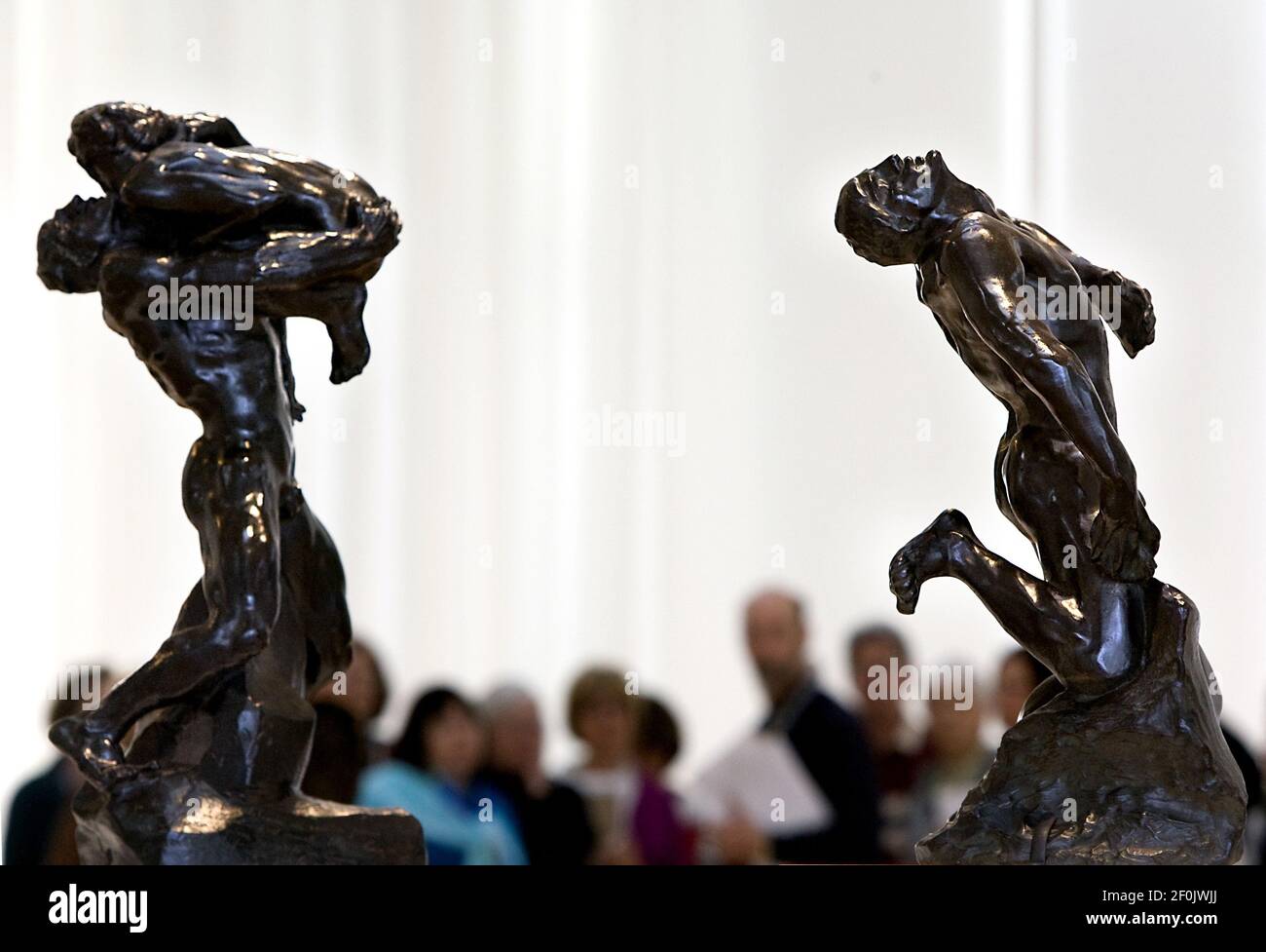 Some of the 31 Rodin sculptures that are available for viewing in both ...