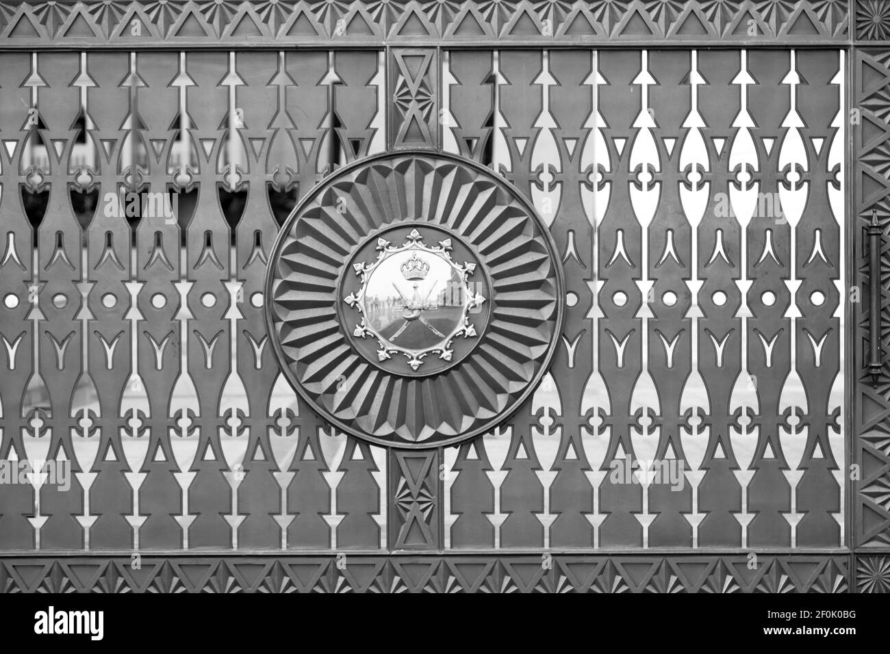 In oman the old metal gate Stock Photo - Alamy