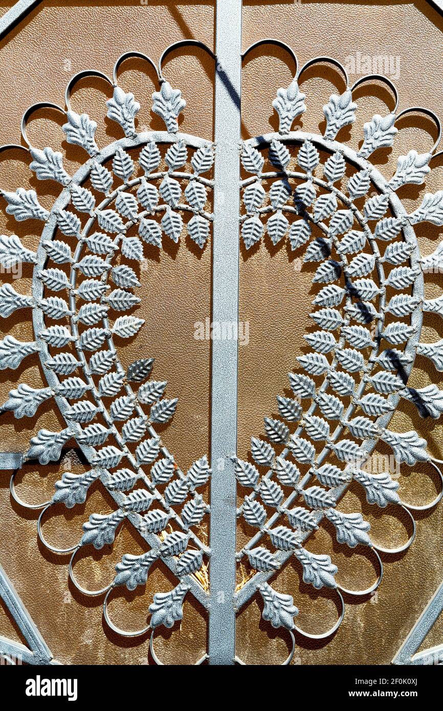 In oman the old metal gate Stock Photo - Alamy
