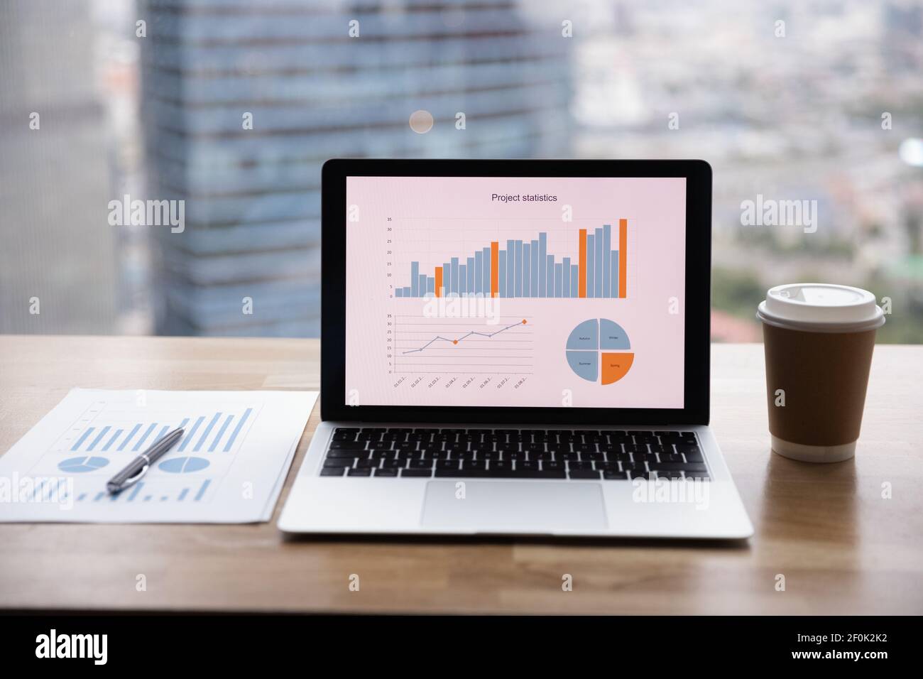 Close up laptop screen data hi-res stock photography and images - Alamy