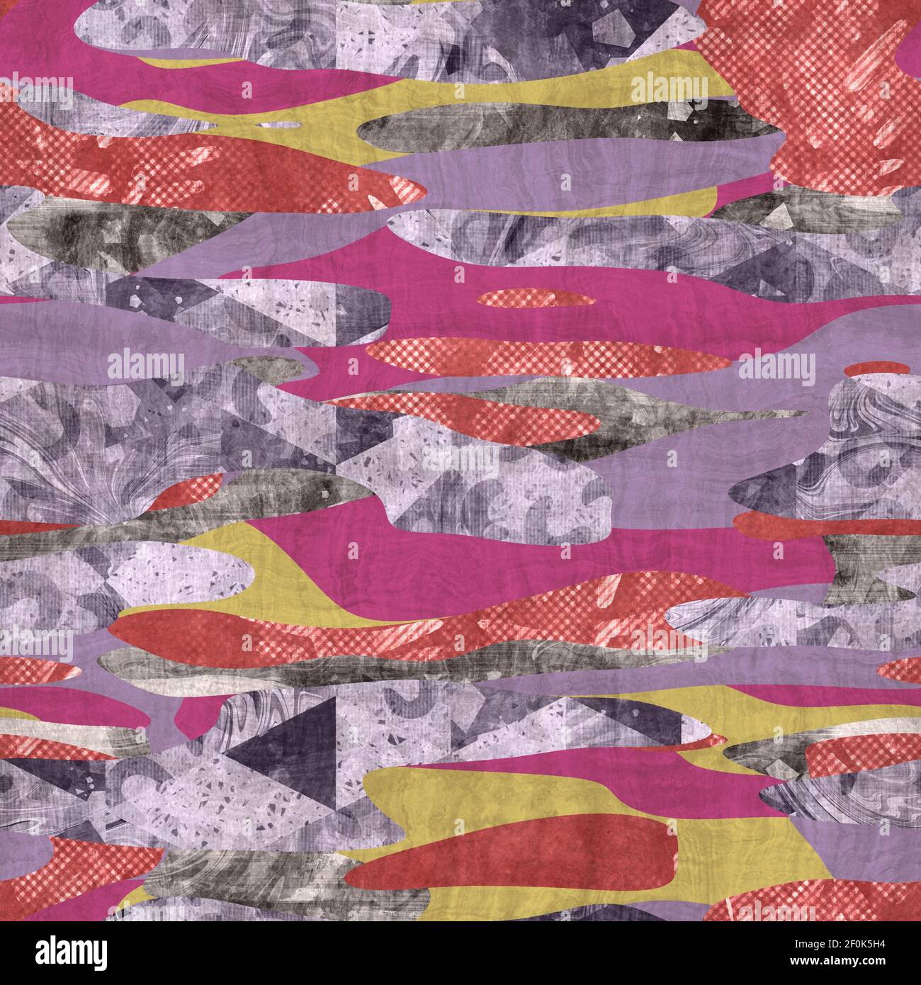 Seamless collage in camo shapes vivid montage Stock Photo - Alamy