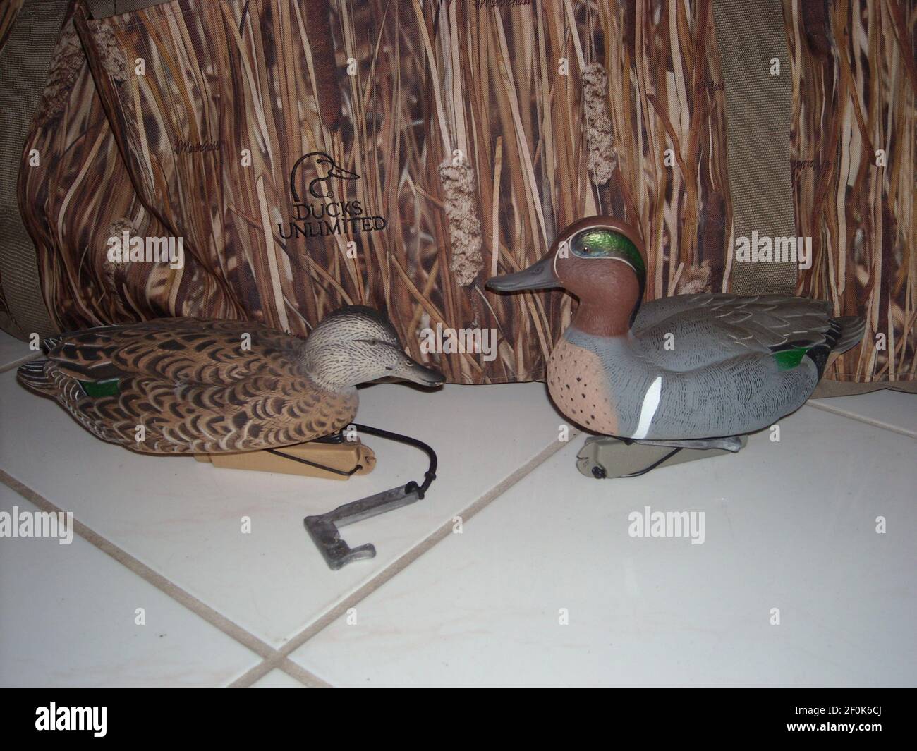 Greenhead Gear decoys like these green-winged teal look like the real ...