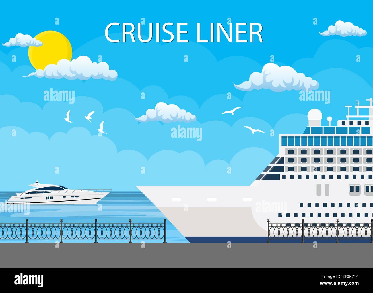 Cruise ship port terminal Stock Vector Images - Alamy