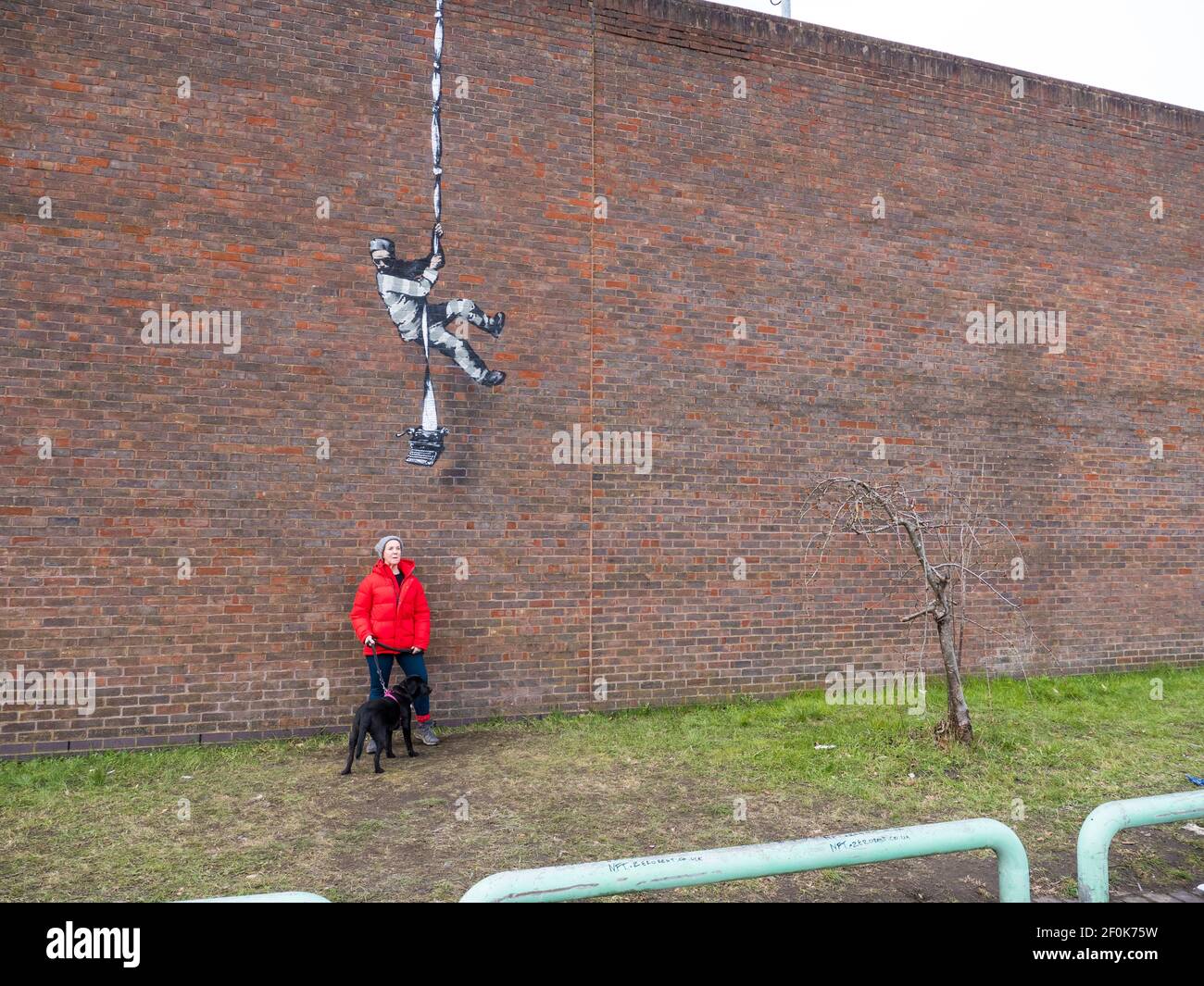 Banksy's Reading Prison Mural, Reading , Berkshire, England, UK, GB ...