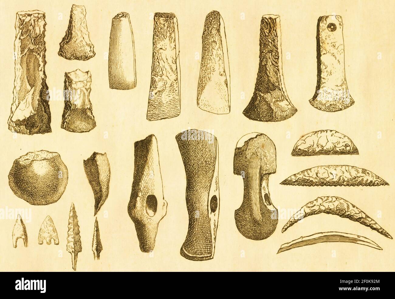 Stone tools ancient hi-res stock photography and images - Alamy