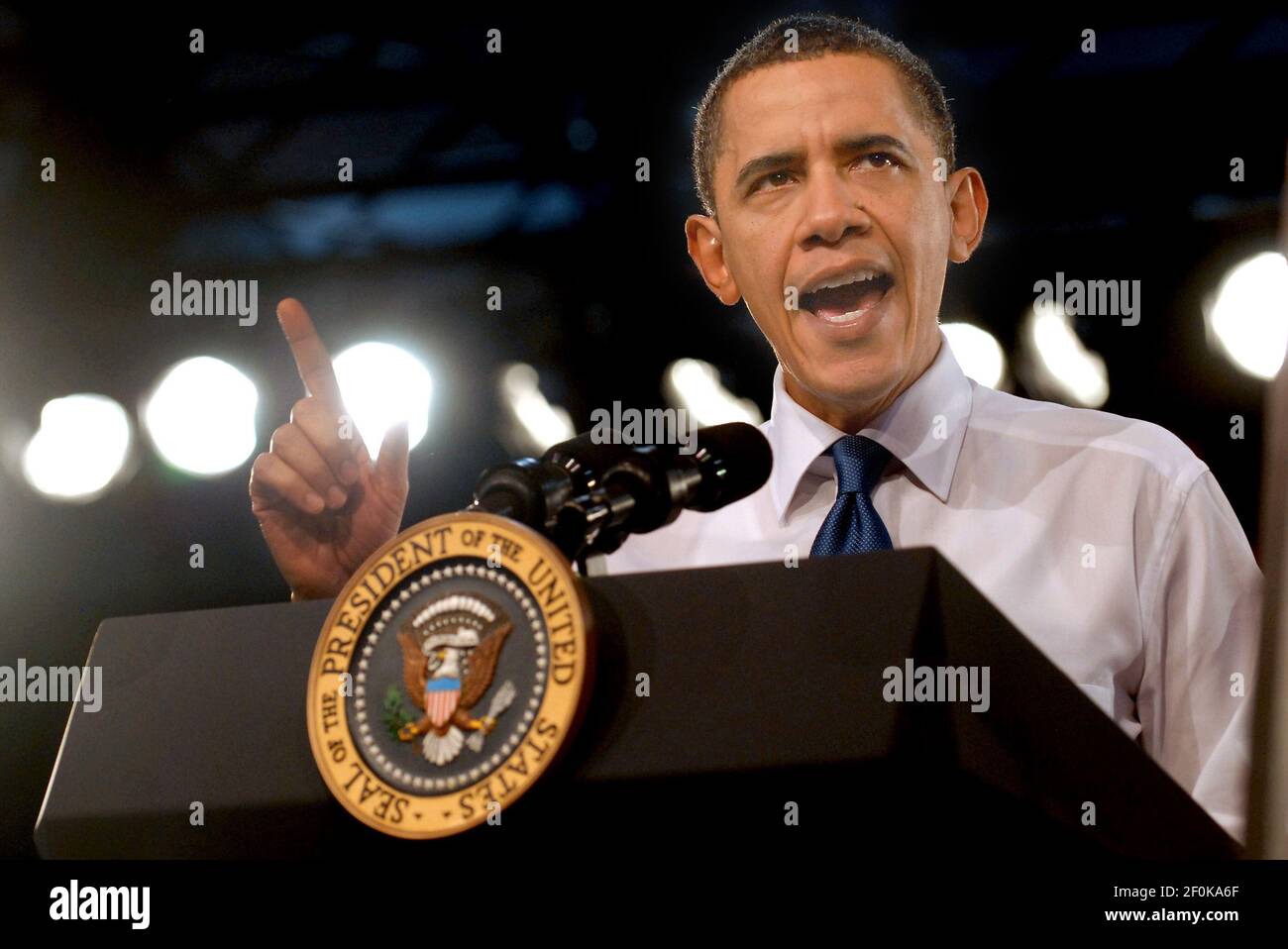 President Barak Obama speaks on health reform at Arcadia University in ...