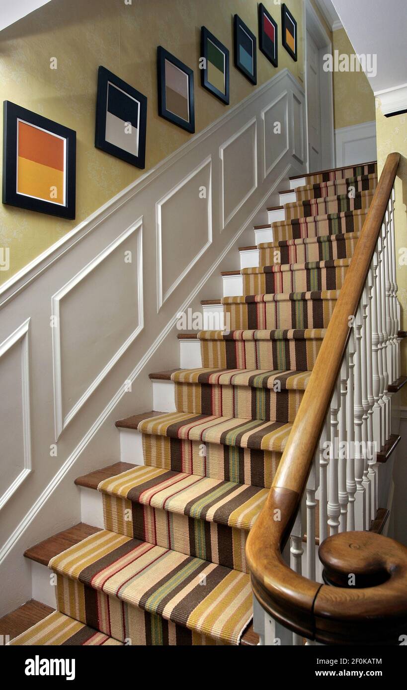 Step up the look of your stairs with carpet runner as shown recently ...