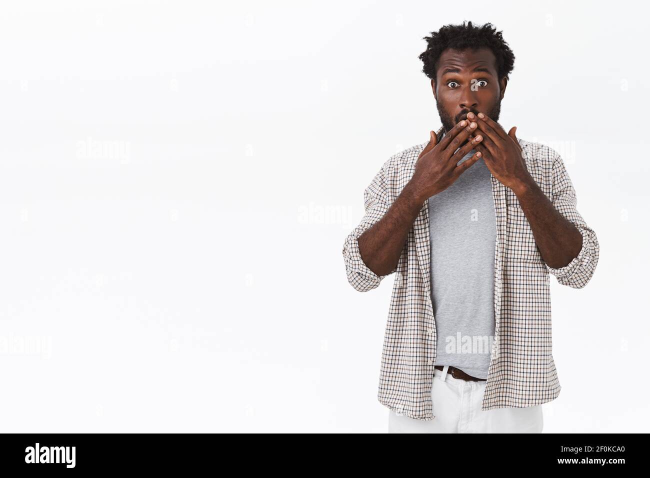 Young african man cover Cut Out Stock Images & Pictures - Alamy