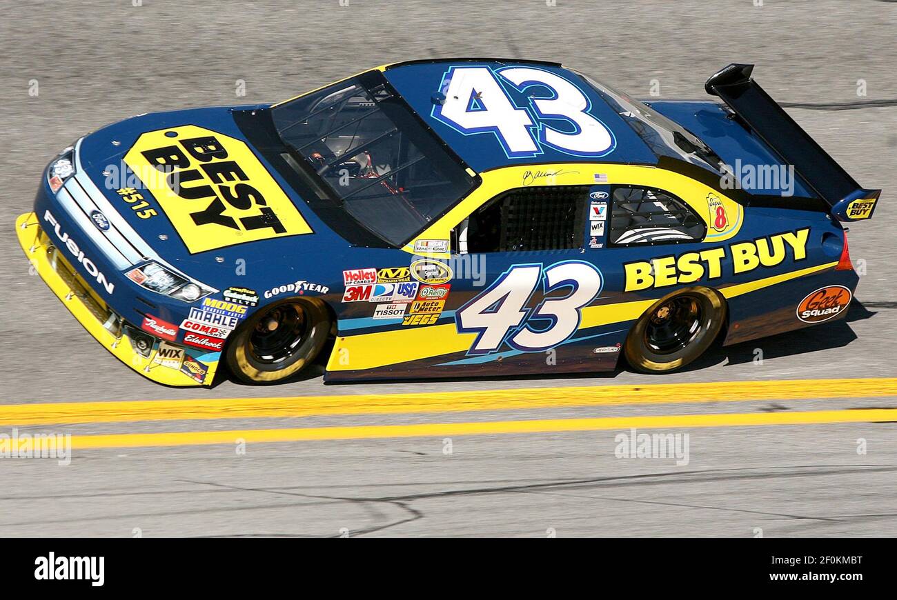 A.J. Allmendinger drives his race car during qualifying for the Daytona ...