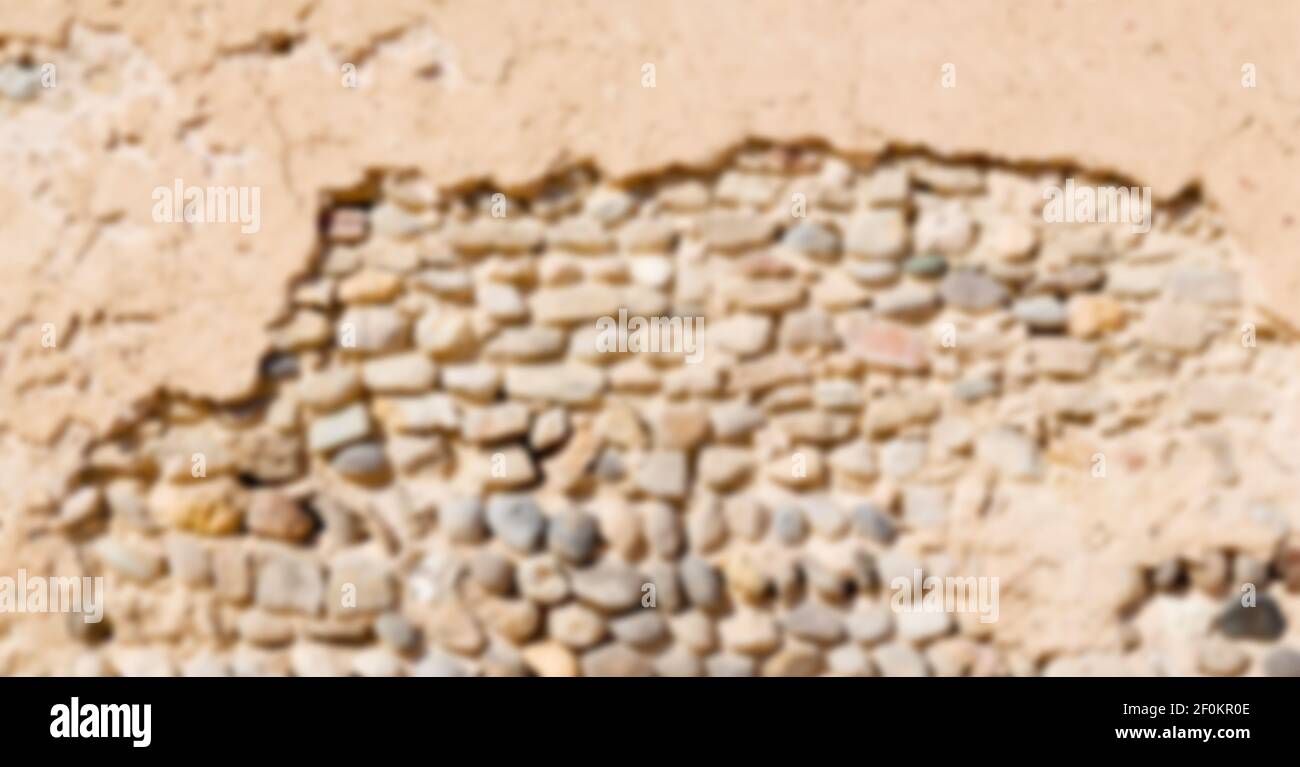 In oman the old wall near house and block building abstract background ...