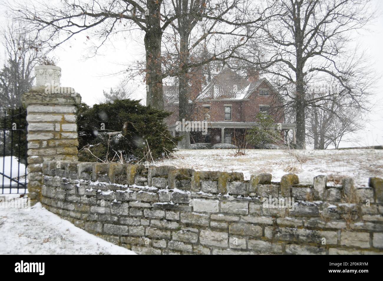 The entrance and house exterior is photographed, January 5, 2010, at ...